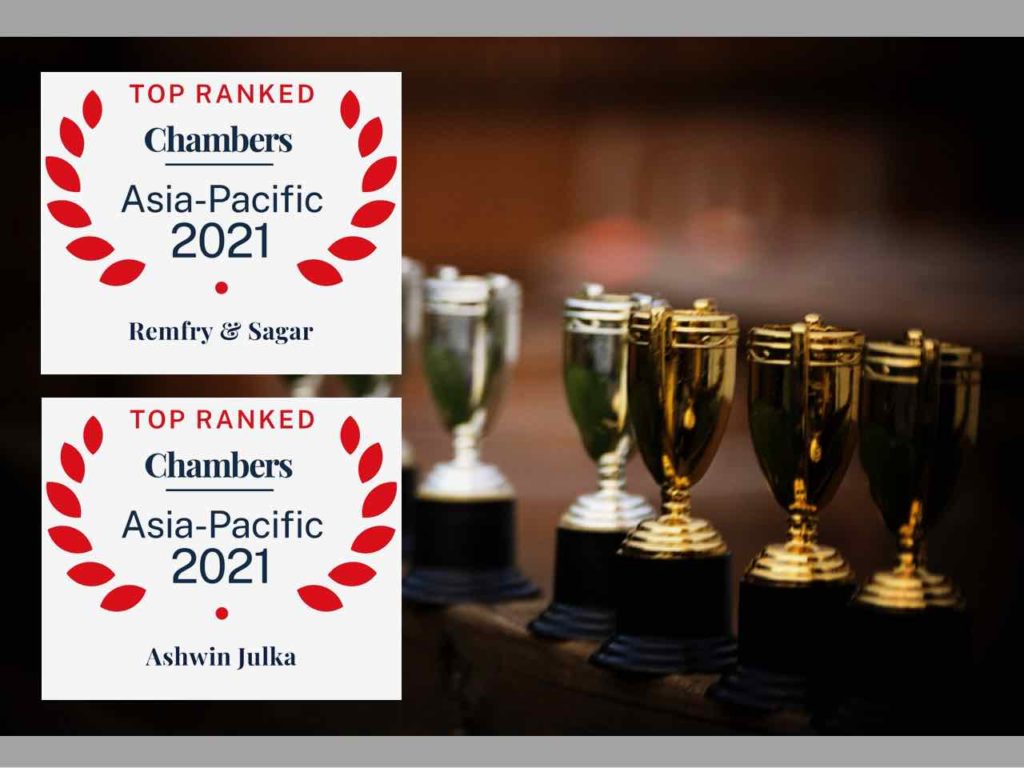 Chambers Asia-Pacific Rankings 2021 - Remfry & Sagar
