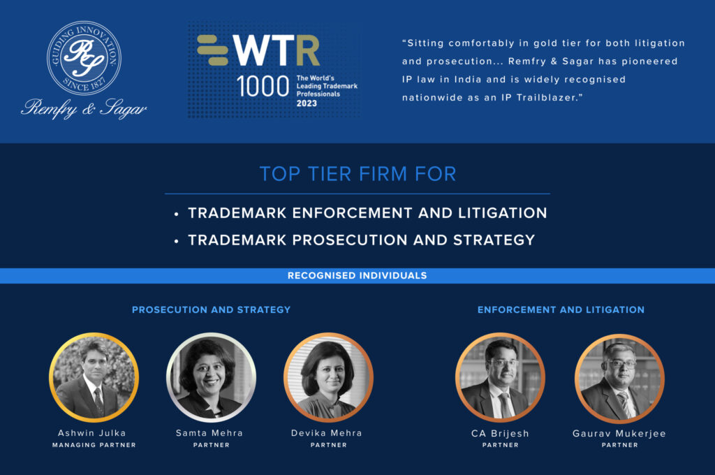 WTR 1000 Rankings 2023 - Remfry & Sagar